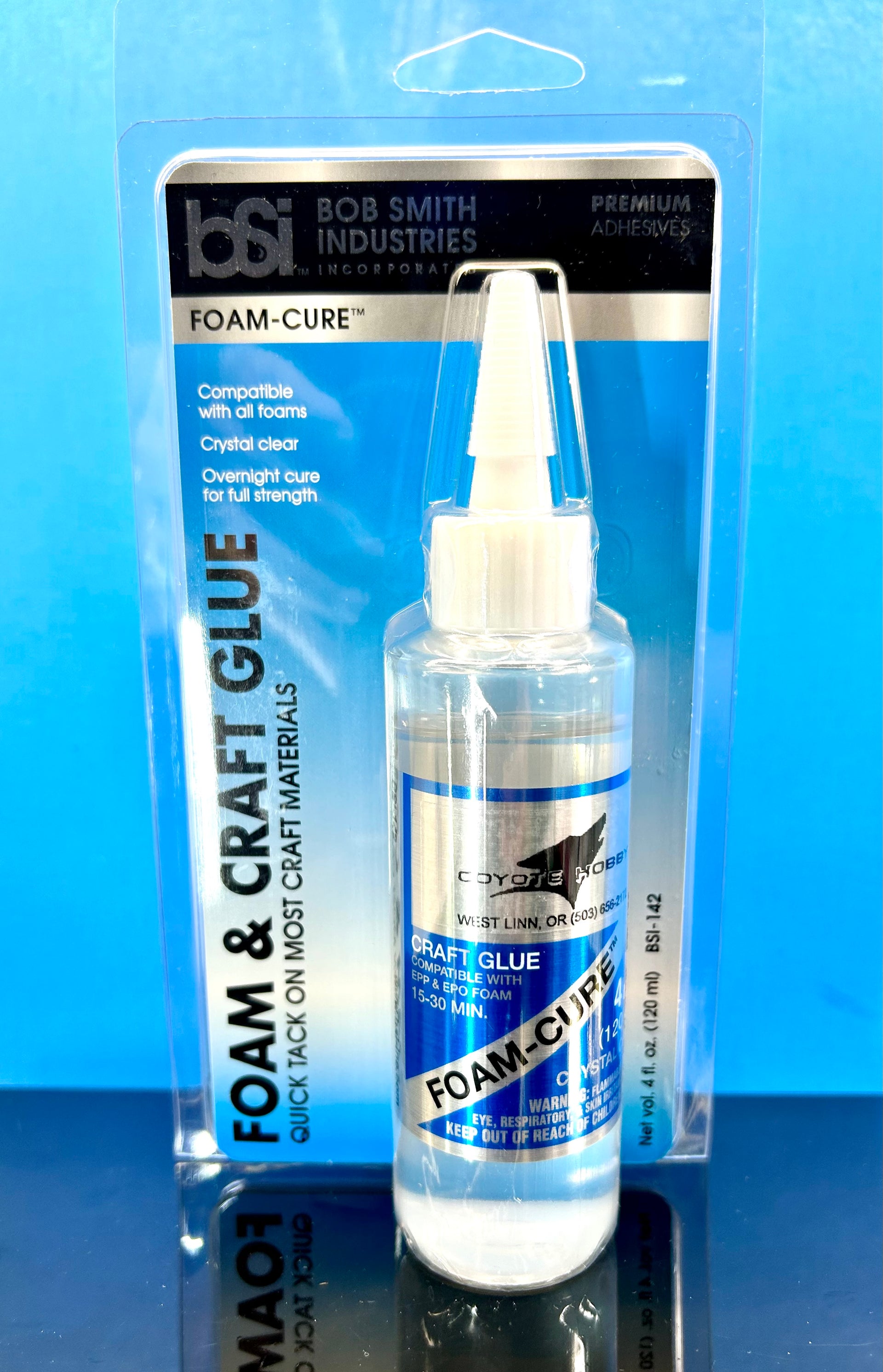 Styrofoam Block Bob Smith Foam-Cure Glue - 4 Oz. Crystal Clear Adhesive ...