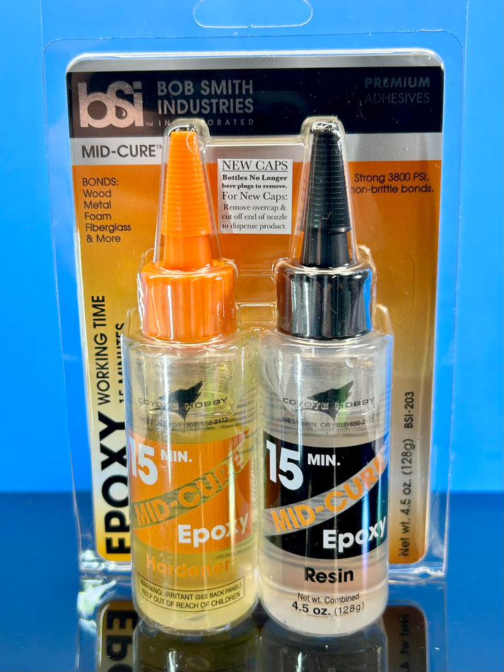 Bob Smith 15 Minute Mid-Cure Epoxy (4.5) oz – Coyote Hobby